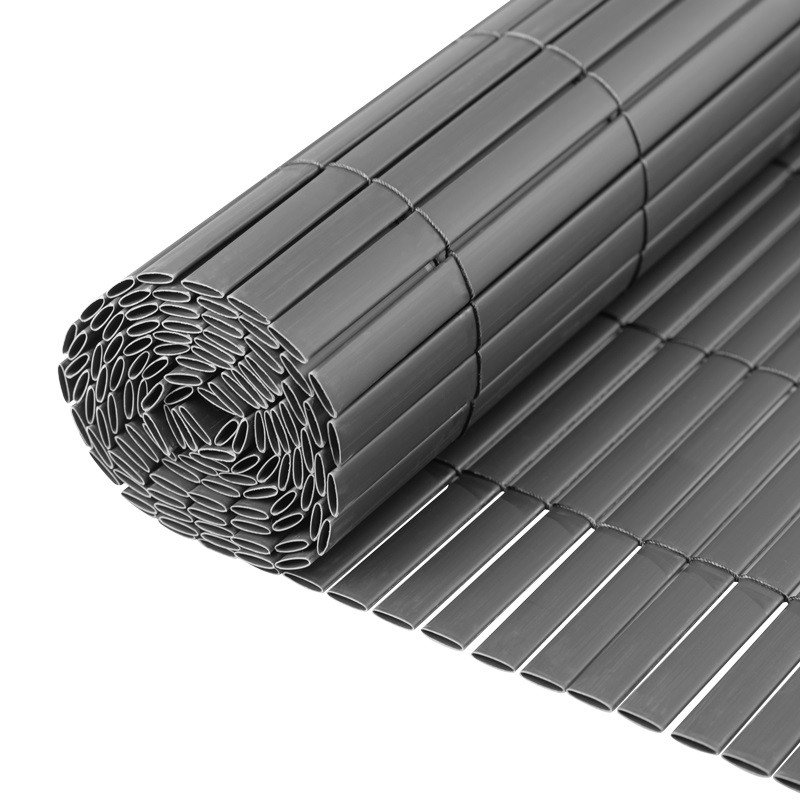 MATA BALKONOWA OSŁONA NA TARAS BALKON OGRODZENIE ANTRACYT PVC 180x500 ...