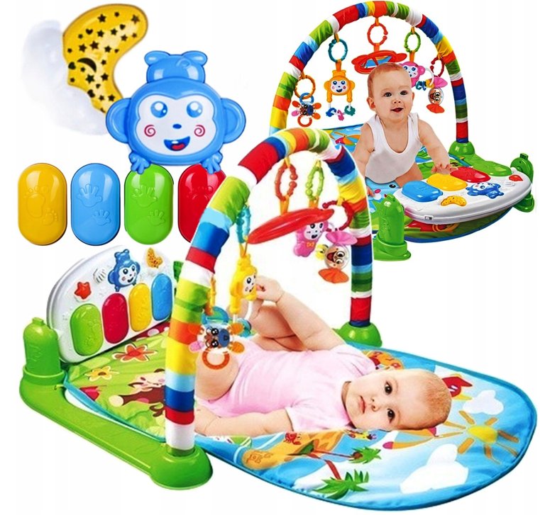 Mata Dla Dziecka Niemowlaka Edukacyjna Składana Interaktywna 3W1 Kolorowa - inna (Inny) | Sklep ...