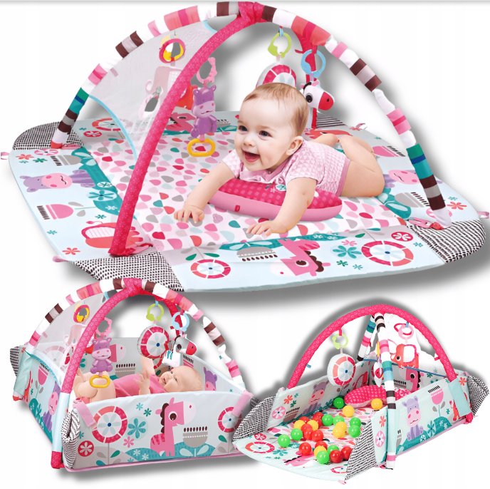 Mata edukacyjna interaktywna dla dziecka dzieci dwustronna składana kojec - Omna | Sklep EMPIK.COM