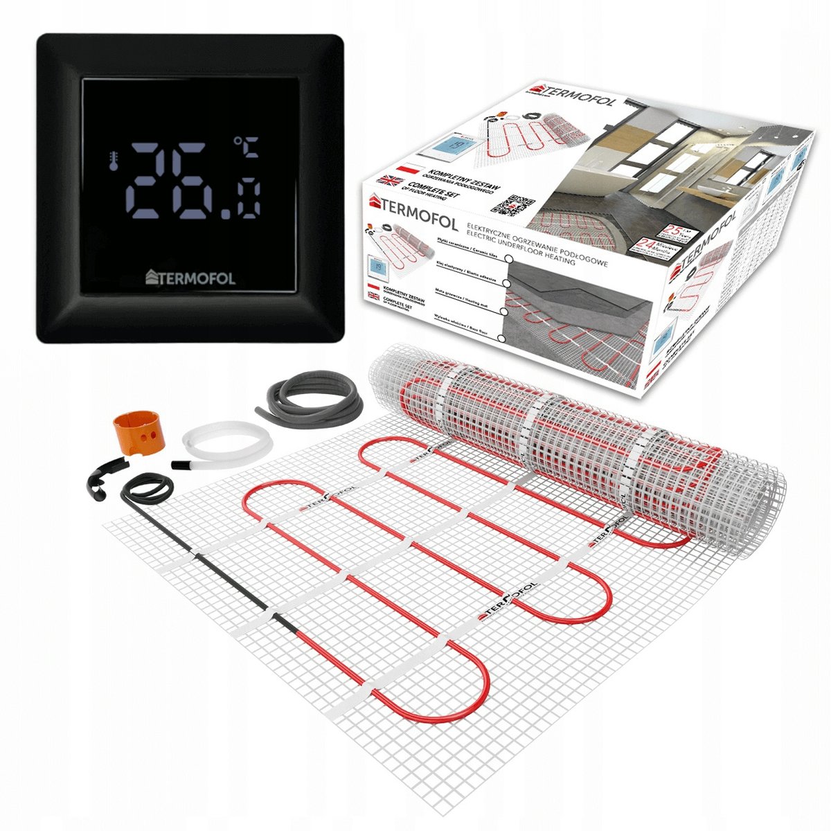 MATA GRZEWCZA ZESTAW 6m2 150W/m2 TF-H6 BLACK 50CM - TERMOFOL | Sklep EMPIK.COM