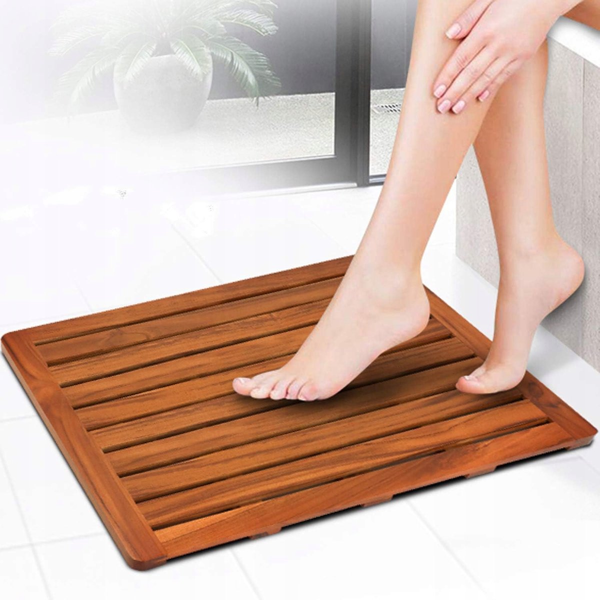 Mata łazienkowa z drewna podest pod prysznic sauna jacuzzi tekowe ...