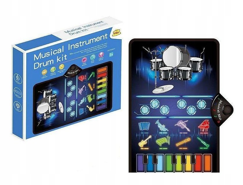Mata Muzyczna Różne Instrumenty 80X50Cm - Inna marka | Sklep EMPIK.COM