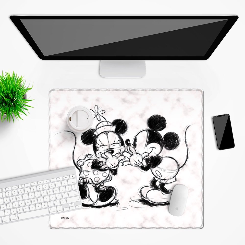 Mata na biurko Disney Myszka Miki i Minnie - 50x45 cm - Kemis - House ...