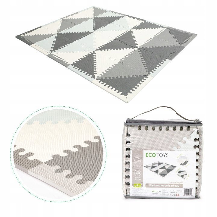 MATA PIANKOWA EDUKACYJNA EVA PUZZLE 20EL 127X157CM ECOTOYS - Ecotoys ...