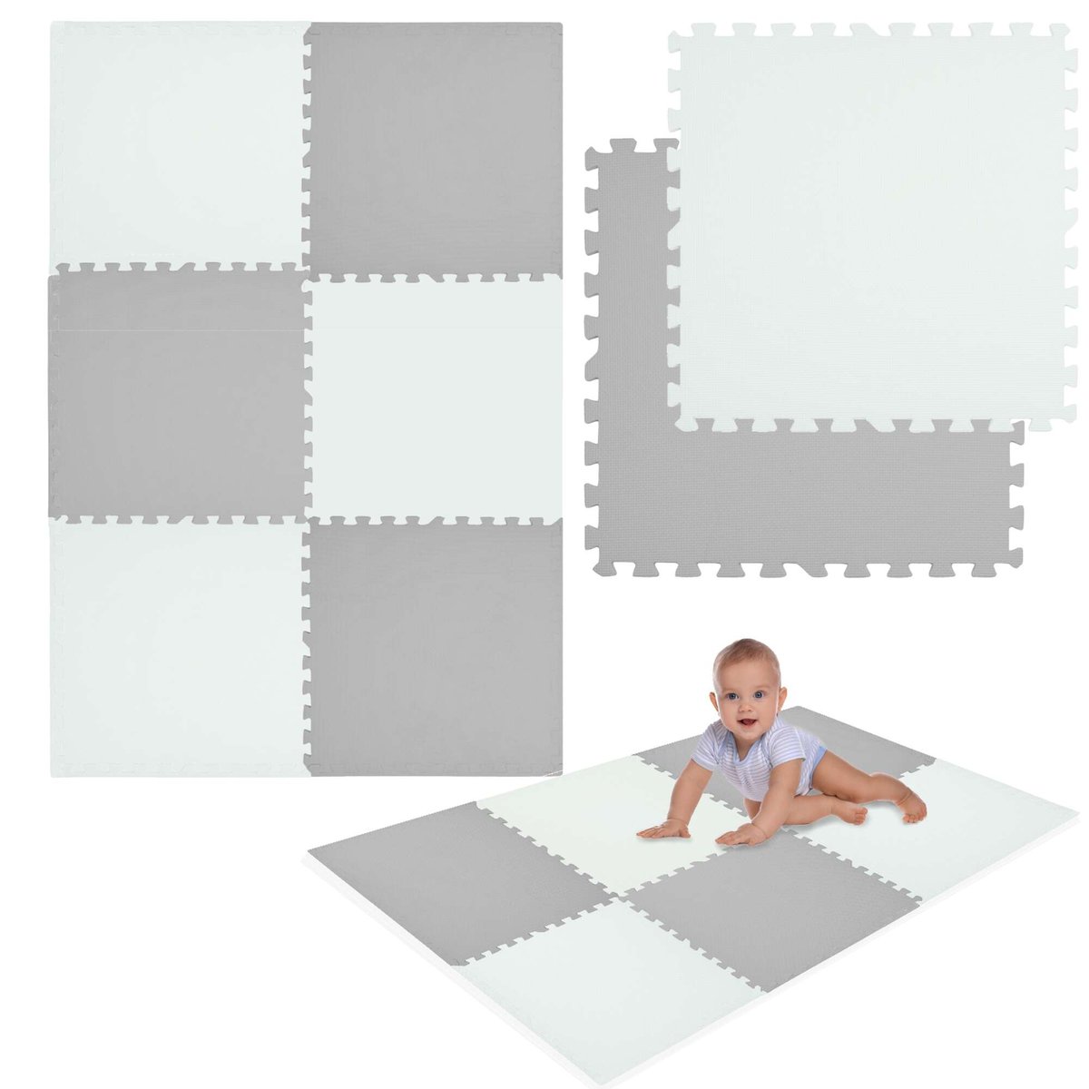 Mata piankowa podłogowa Humbi 180x120 Duże puzzle piankowe wodoodporne ...