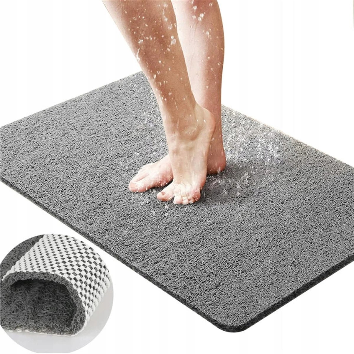MATA PRYSZNICOWA ANTYPOŚLIZGOWA PVC 80X80CM DO PRZYCIĘCIA SZYBKOSUSZĄCA ...