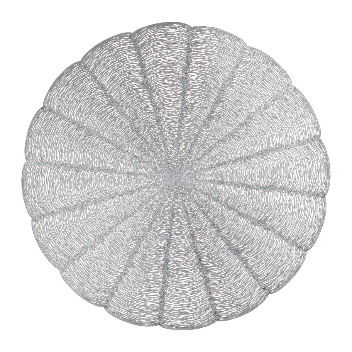 Mata stołowa Glamour PVC/PS Okrągła 38 cm srebrny AMBITION - Ambition ...