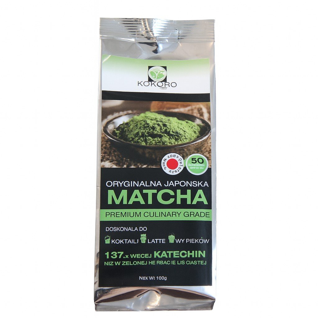 MATCHA PREMIUM CULINARY 100g - JAPOŃSKA ZIELONA HERBATA MATCHA, KOKORO ...