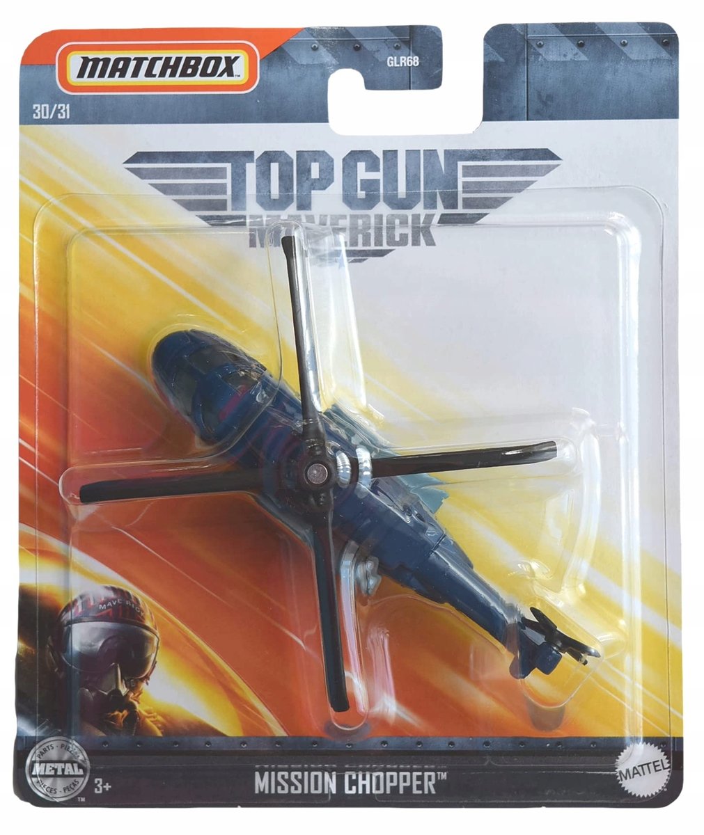 Matchbox Mission Chopper, [niebieski] Top Gun Maverick 30/31 - Inna ...