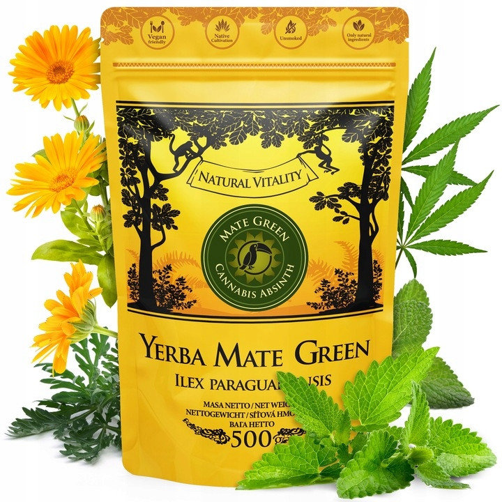Mate Green Cannabis Absinth 500g Herbata Yerba Mate - Inna marka ...
