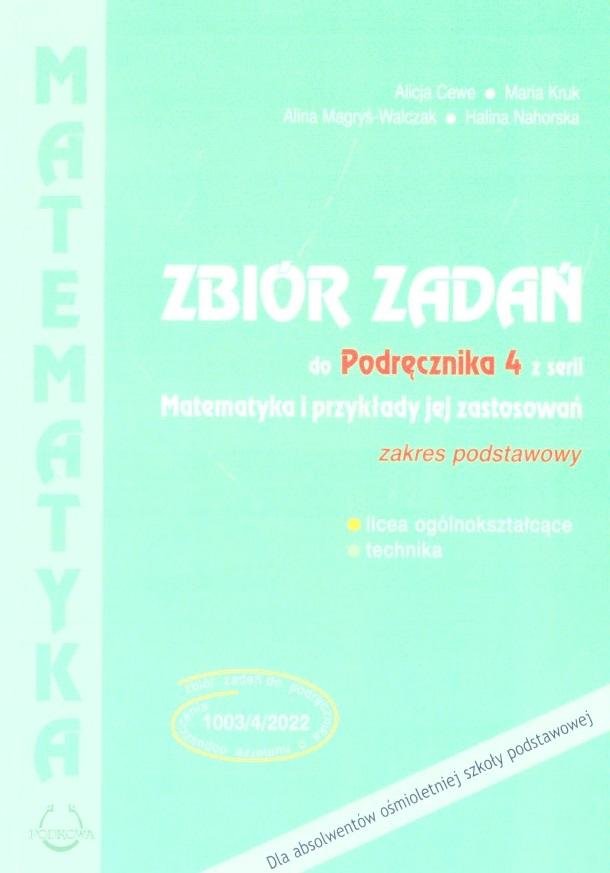 Matematyka i przykłady zast. 4 LO zbiór zadań ZP - Opracowanie zbiorowe | Książka w Empik