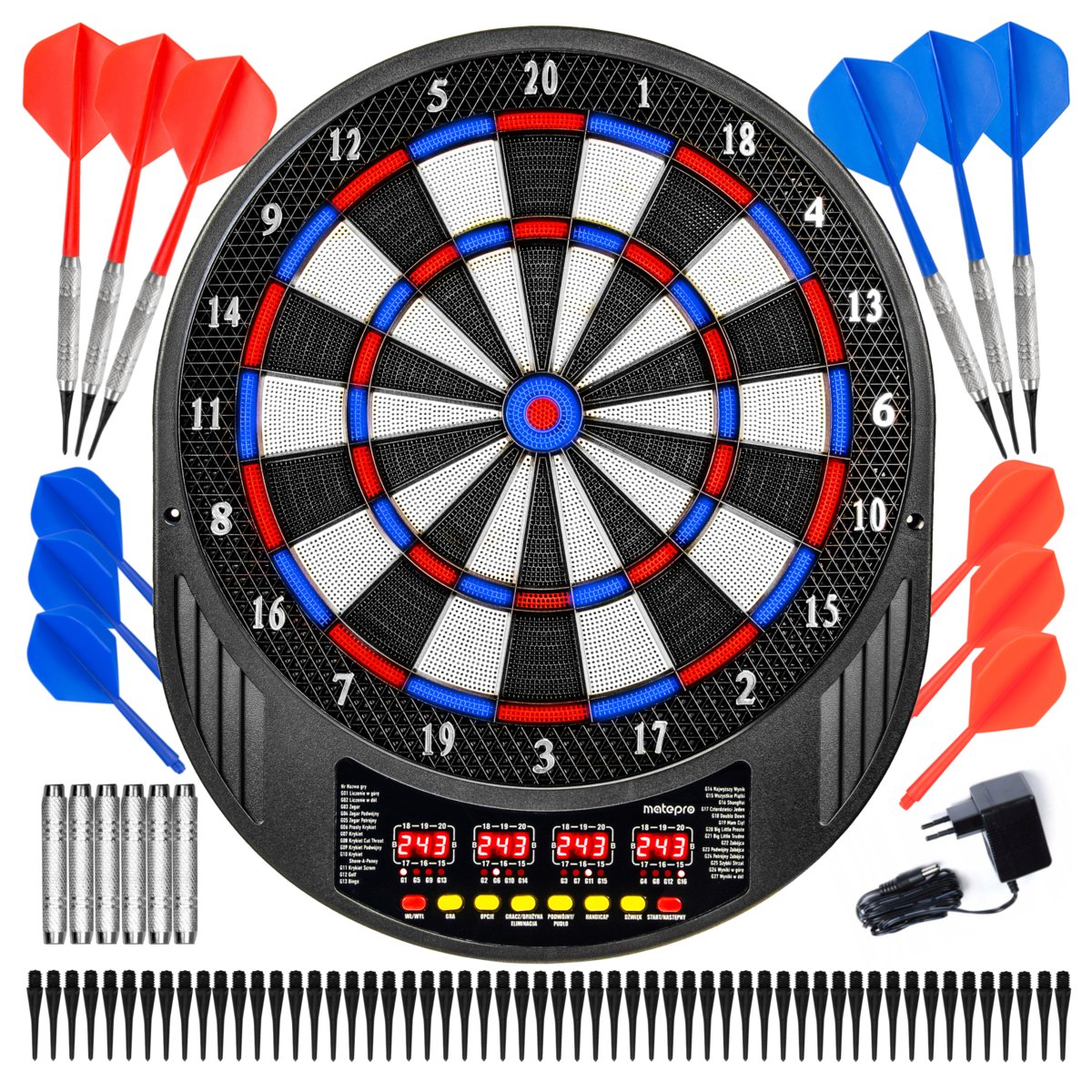 MatePro Tarcza elektroniczna do gry w rzutki lotki dart Magnum ...