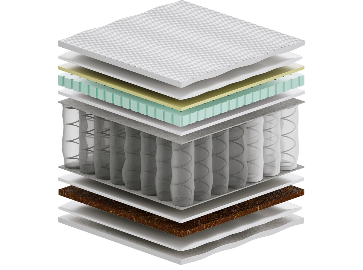 Materac kieszeniowy 100x185 cm Sennes Salwa HR Mini H2/H3 - Sennes | Sklep EMPIK.COM