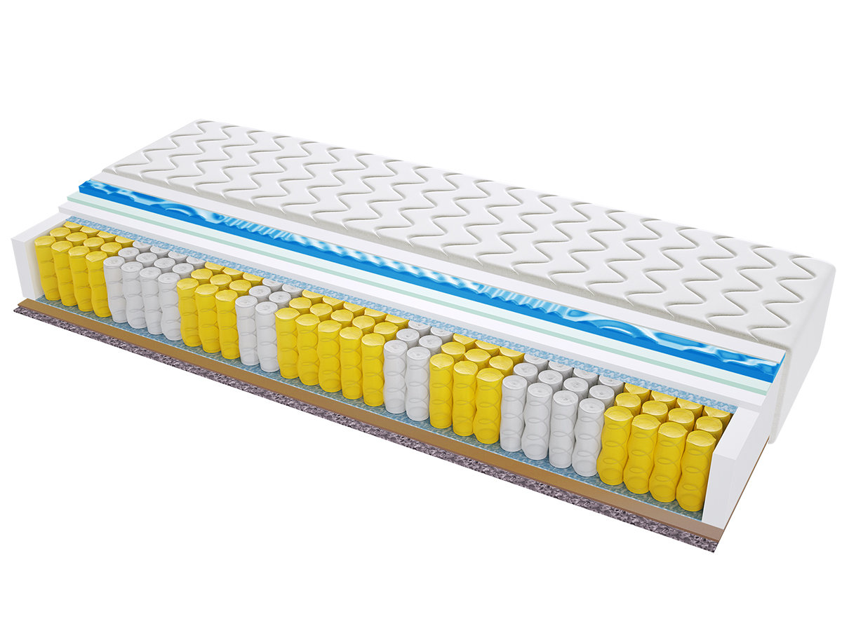Materac kieszeniowy 60x170 cm Sweetsen Almere Max Plus Visco Molet H2 ...