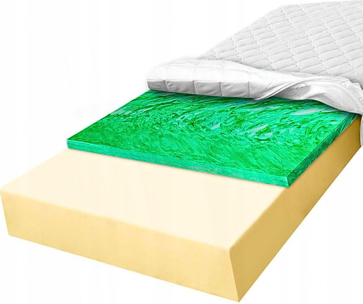 Materac piankowy sprężysty 90x200 pianka otulająca antyalergiczny H3 ...