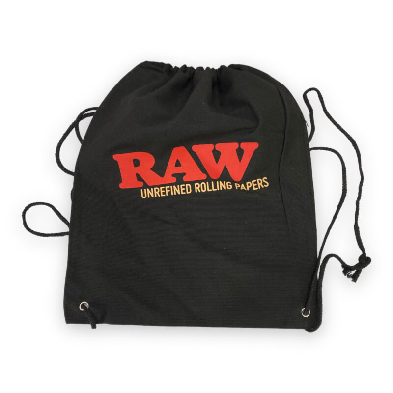 Materiałowy Plecak Raw Drawstring Bag Czarny - RAW | Sklep EMPIK.COM