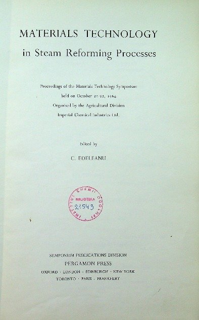 Materials technology in Steam Reforming Processes - Opracowanie zbiorowe | Książka w Empik