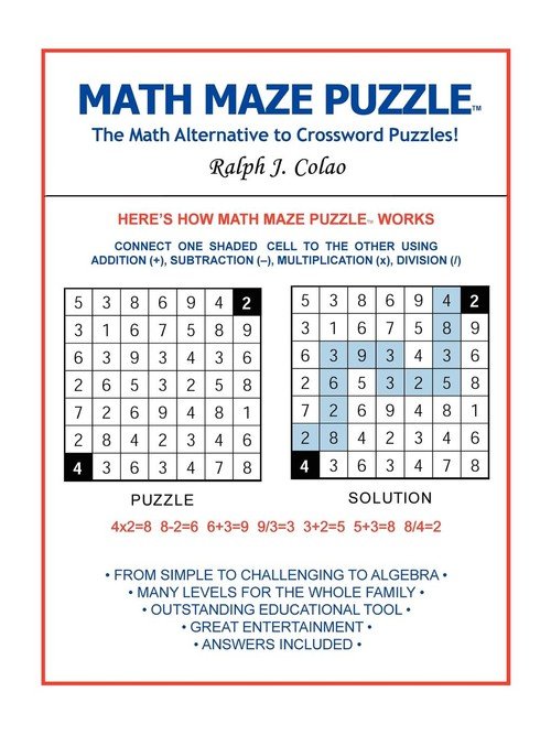 Math Maze Puzzle - Colao Ralph J. | Książka w Empik