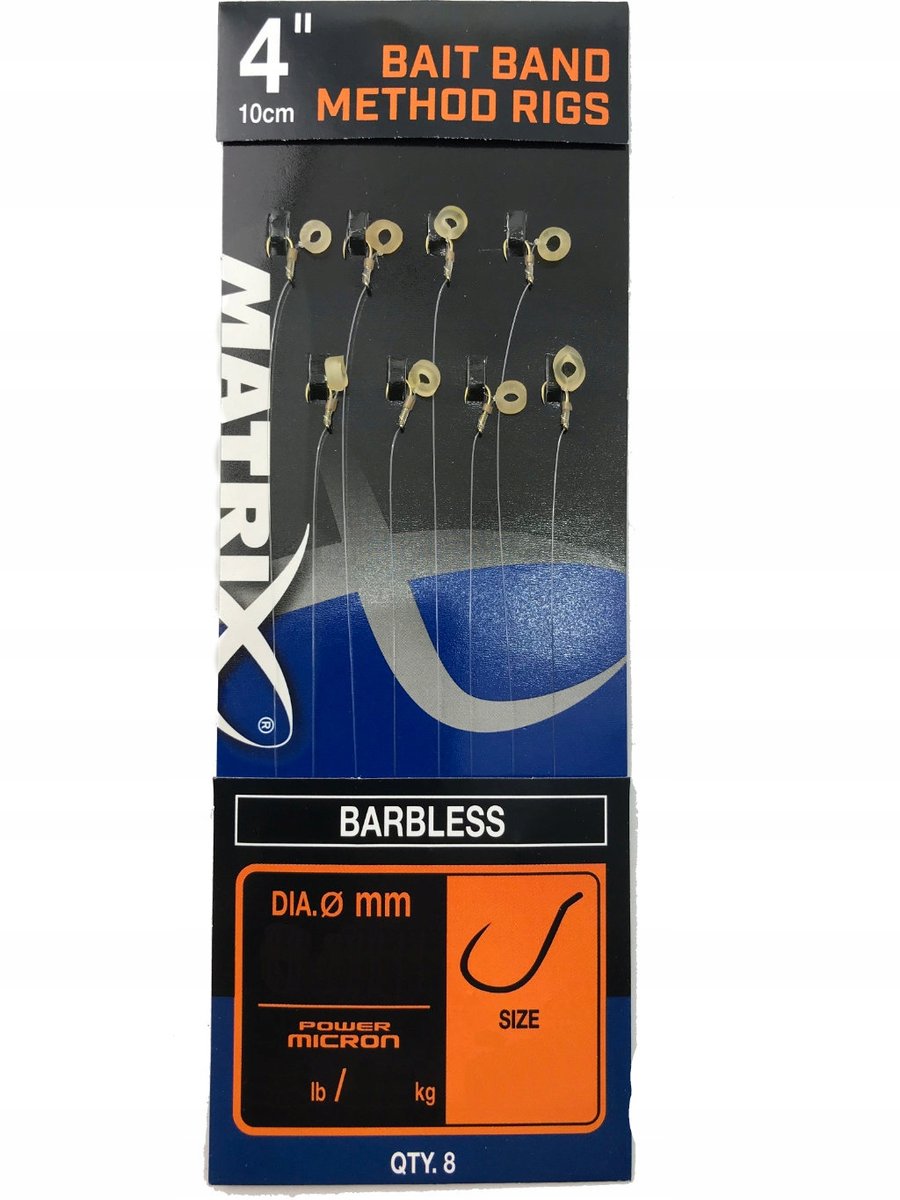 Matrix 4" Przypon size 18 barbless x 8 bands - Matrix | Sport Sklep ...