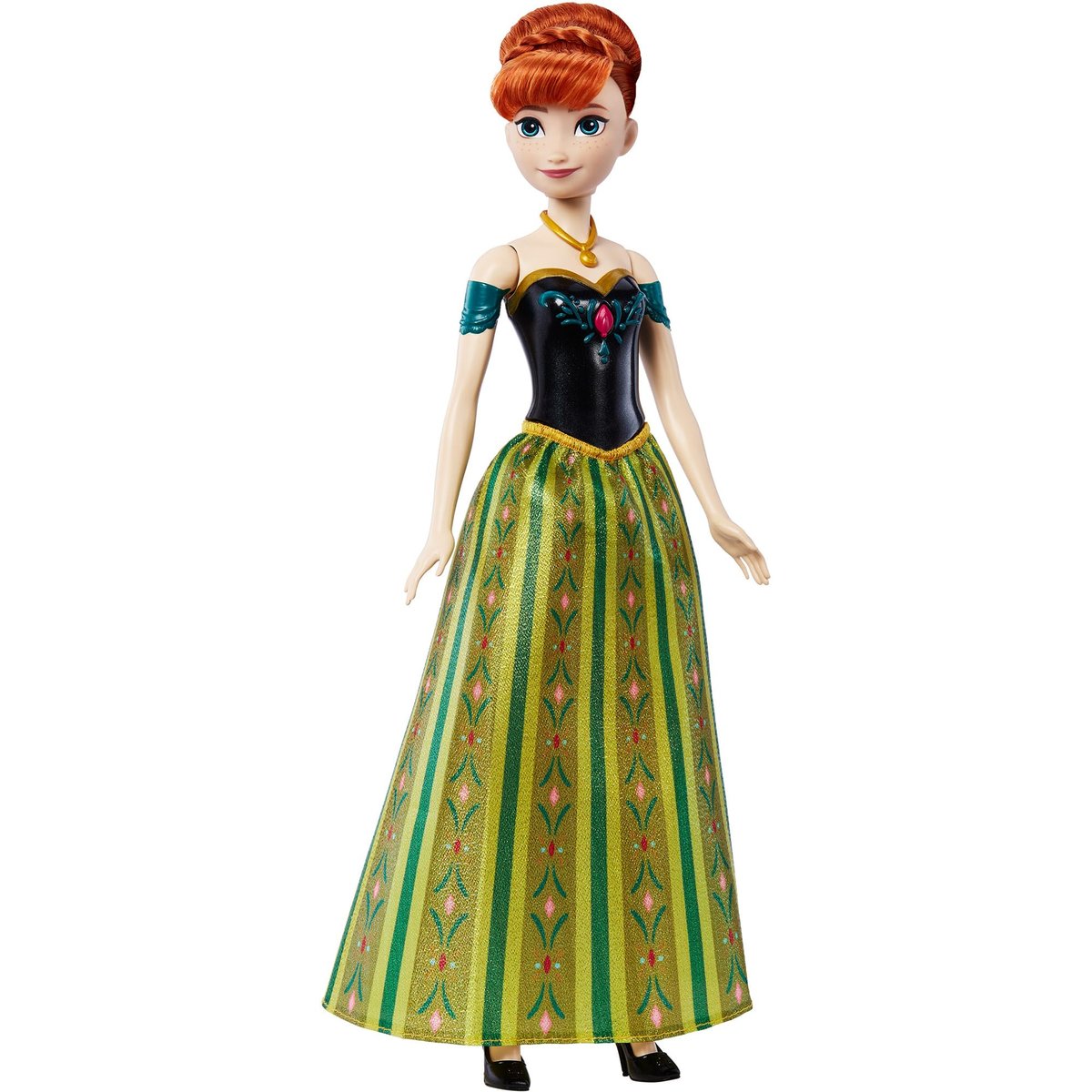Mattel Disney Anna Śpiewająca lalka Królowa Śniegu z kultowym strojem i ...