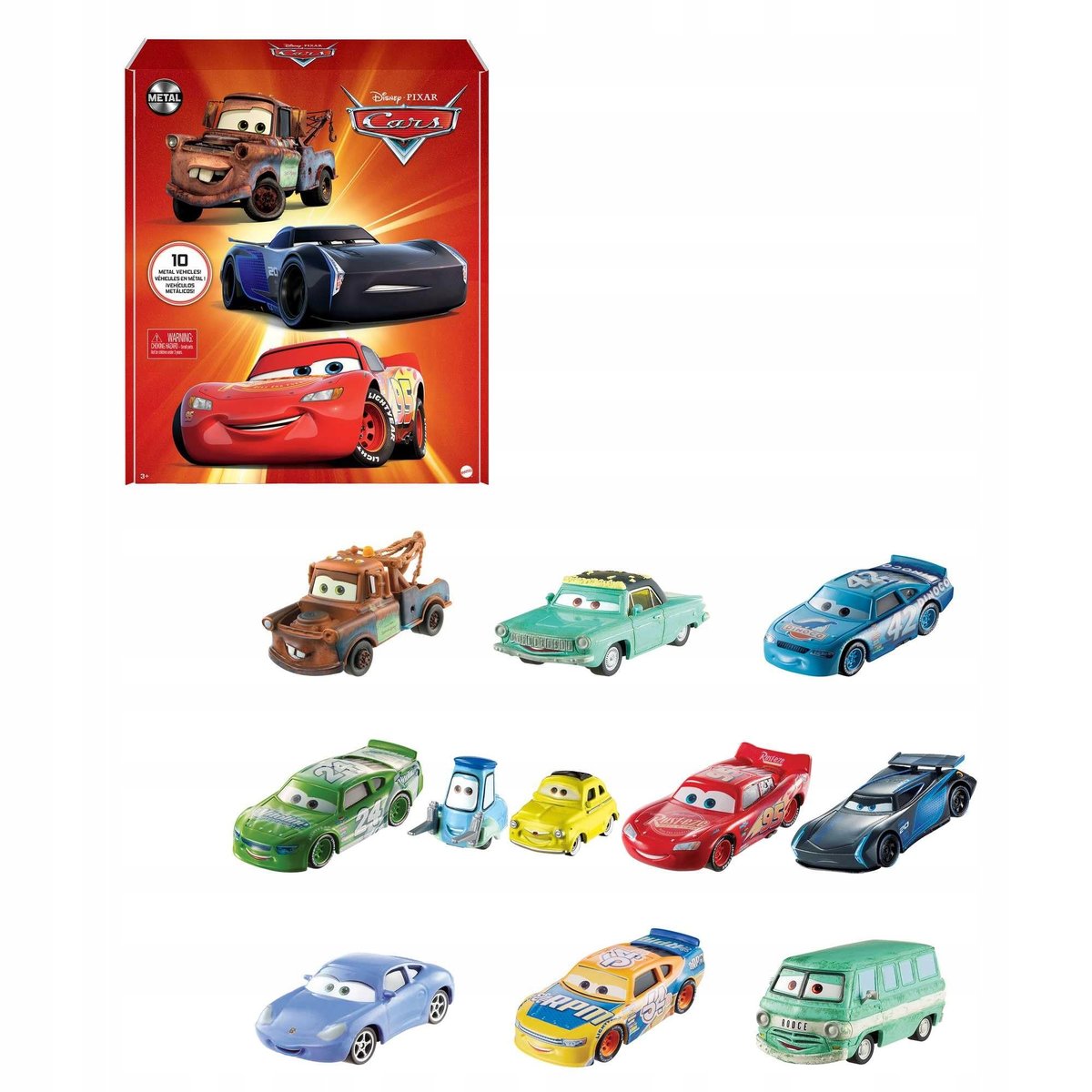 Mattel Disney Pixar Cars Auta Metalowe Mikroauta 10pak HBW15 - Mattel ...