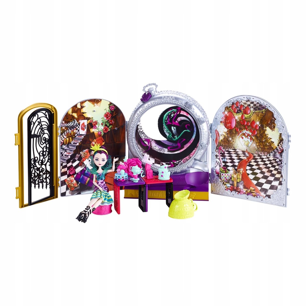 Mattel Ever After High Way Too Wonderland High i Raven Queen Playset, 6 ...