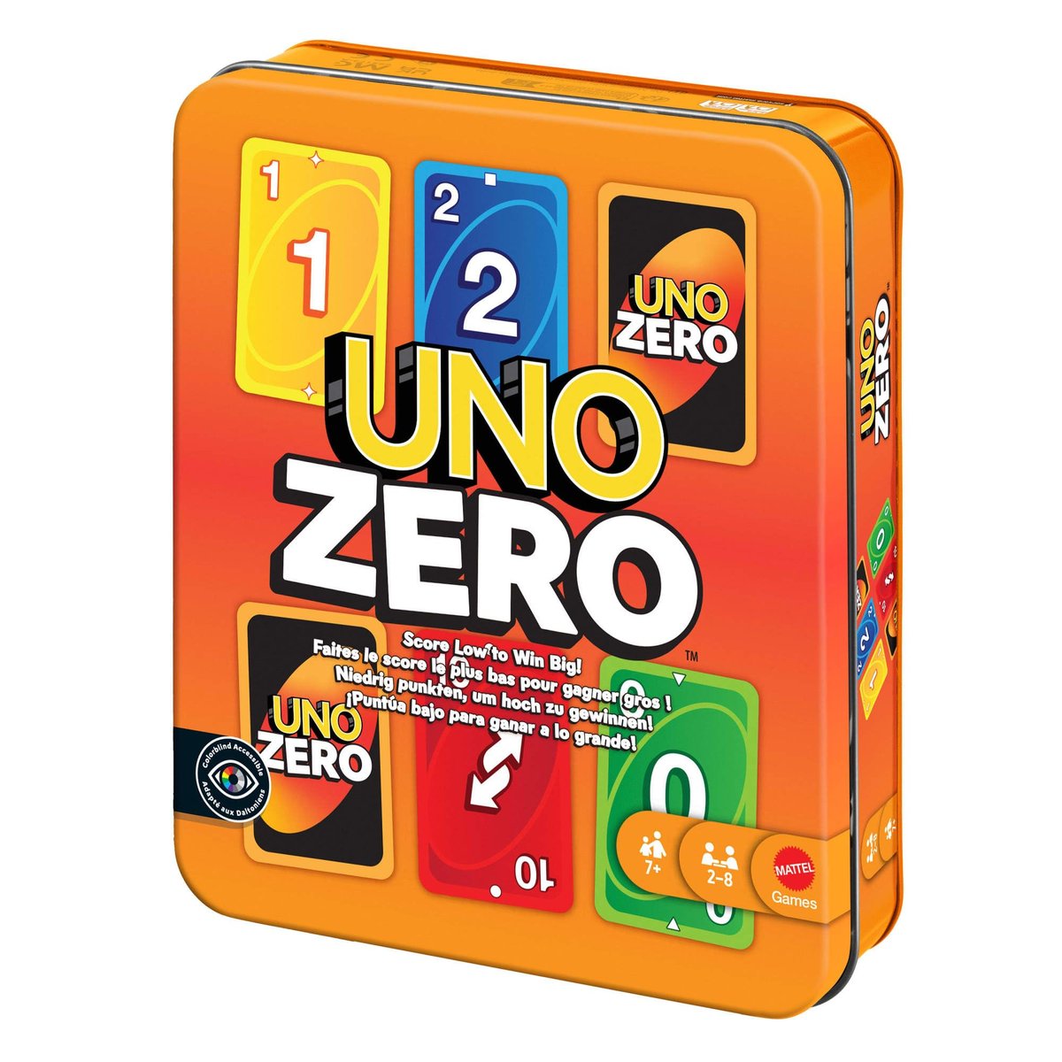 Mattel UNO Zero Gra karciana na wieczór gier dla dzieci, dorosłych i ...