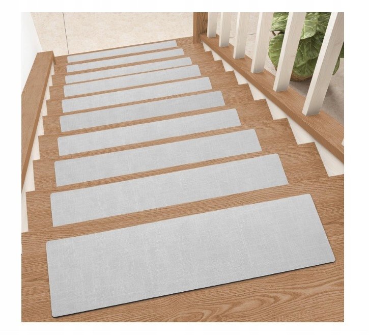 Maty Nakładki Dywaniki Na Schody Antypoślizgowe Szare 24,6 x 81,6cm ...