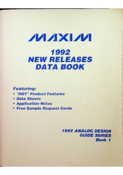 Maxim 1992 new releases data book - Opracowanie zbiorowe | Książka w Empik