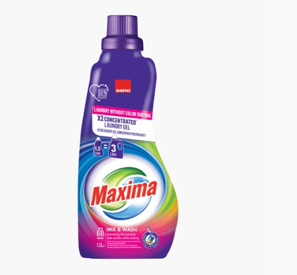 Maxima Mix & Wash żel do prania 60 prań, 1,5l - Sano | Sklep EMPIK.COM
