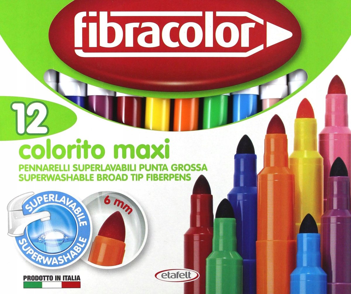 MAZAKI COLORITO MAXI 12 KOLORÓW - Fibracolor | Sklep EMPIK.COM