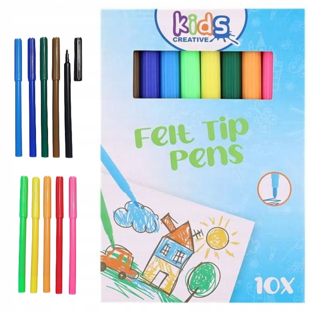 Mazaki Flamastry KOLOROWE - ZESTAW 10szt - Inna marka | Sklep EMPIK.COM