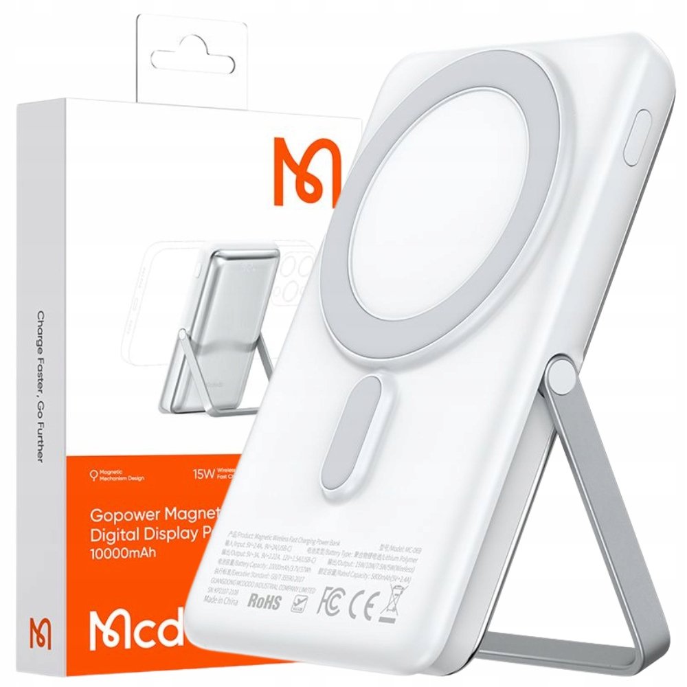 MCDODO POWERBANK INDUKCYJNY DO MAGSAFE 13 14 15 STOJAK BEZPRZEWODOWY ...