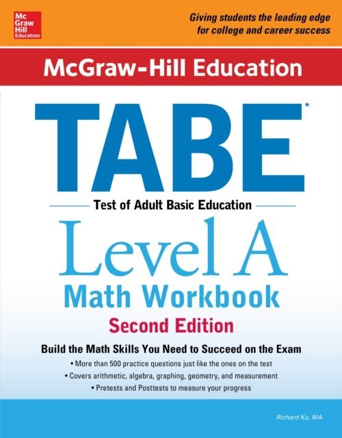 McGraw-Hill Education TABE Level A Math Workbook Second Edition [DRM ...