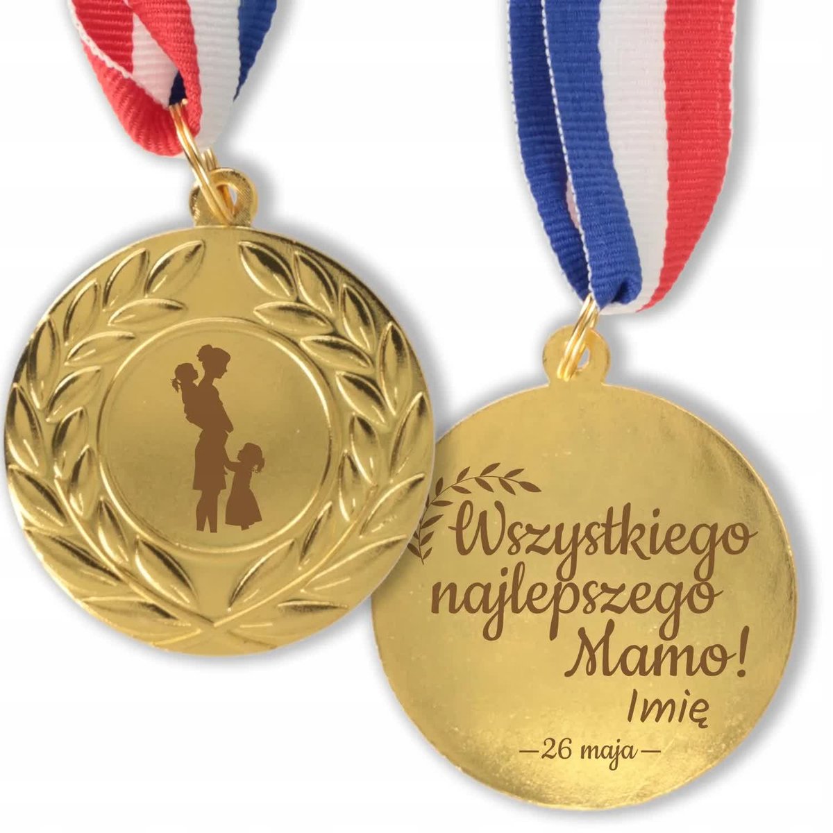 Medal Dla Mamy WSZYSTKEIGO NAJLEPSZEGO MAMO Grawer Prezent Dzień Matki ...