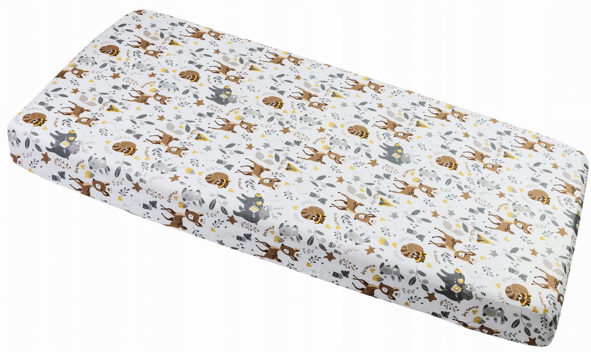 Medi Partners Prześcieradło Do Łóżeczka 120X60 100% Bawełna Jelonki - Medi Partners | Sklep ...