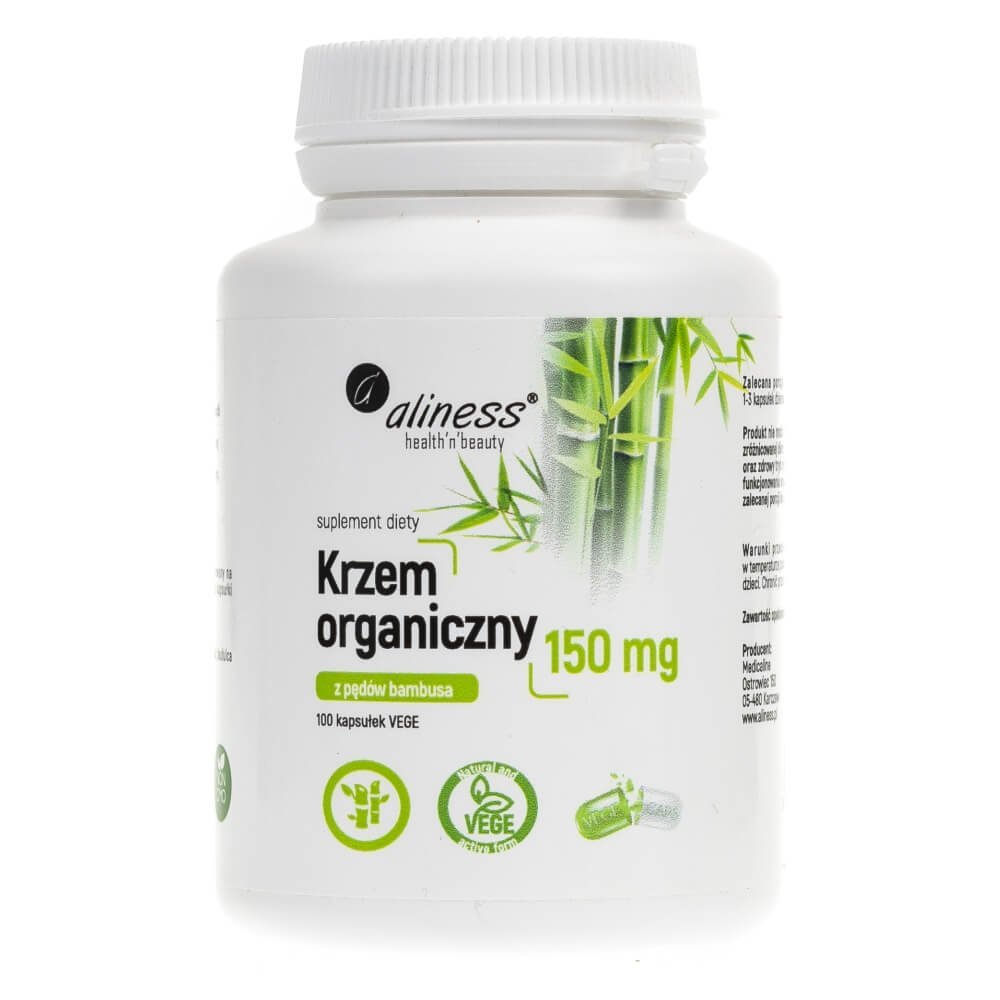 MedicaLine, Aliness Krzem organiczny z pędów bambusa 150 mg, Suplement ...