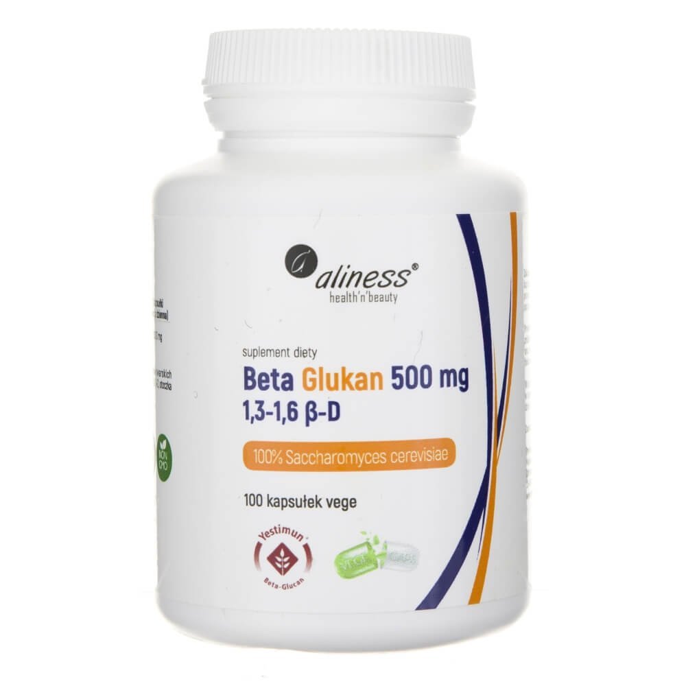 MedicaLine, Beta Glukan Yestimun 500 mg, Suplement diety, 100 kaps ...