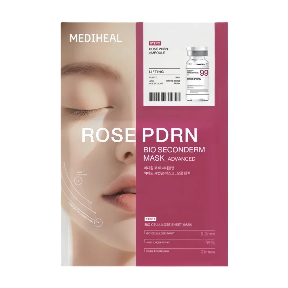 Mediheal Rose PDRN Bio Seconderm Liftingująca Maska w Płachcie + Serum ...
