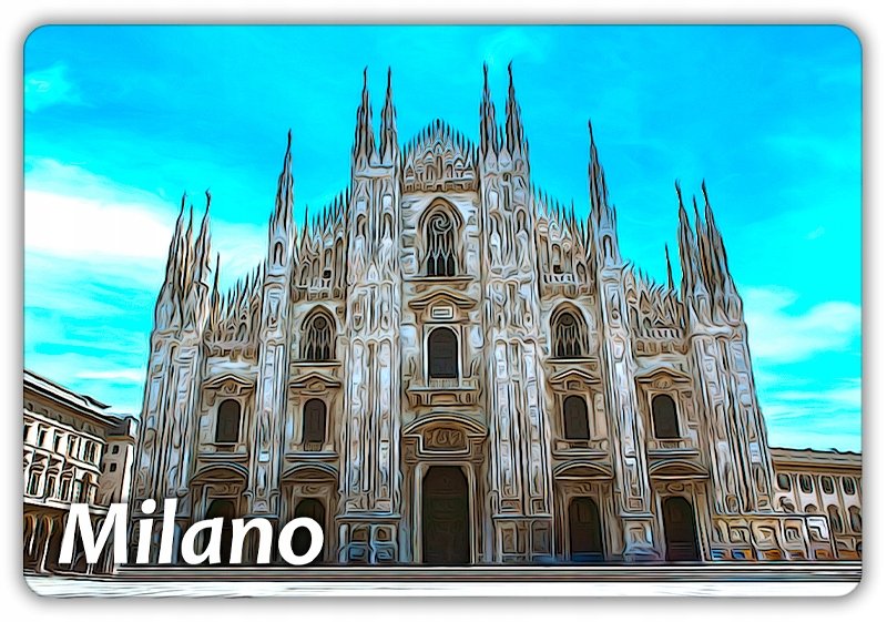 Mediolan - Katedra Mediolańska - Dom De Milan - Magnes Na Lodówkę ...