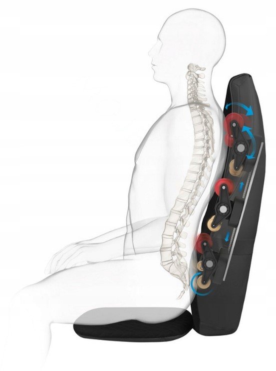 MEDISANA mata masująca SHIATSU masażer rolkowy kręgosłupa Magic Comfort ...