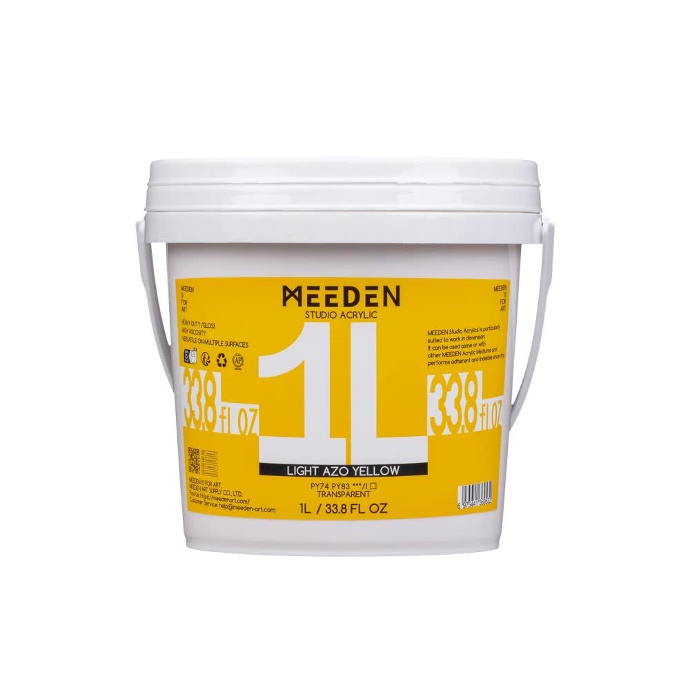 Meeden Heavy Duty Acrylics 1L- Light Azo Yellow - Meeden | Sklep EMPIK.COM