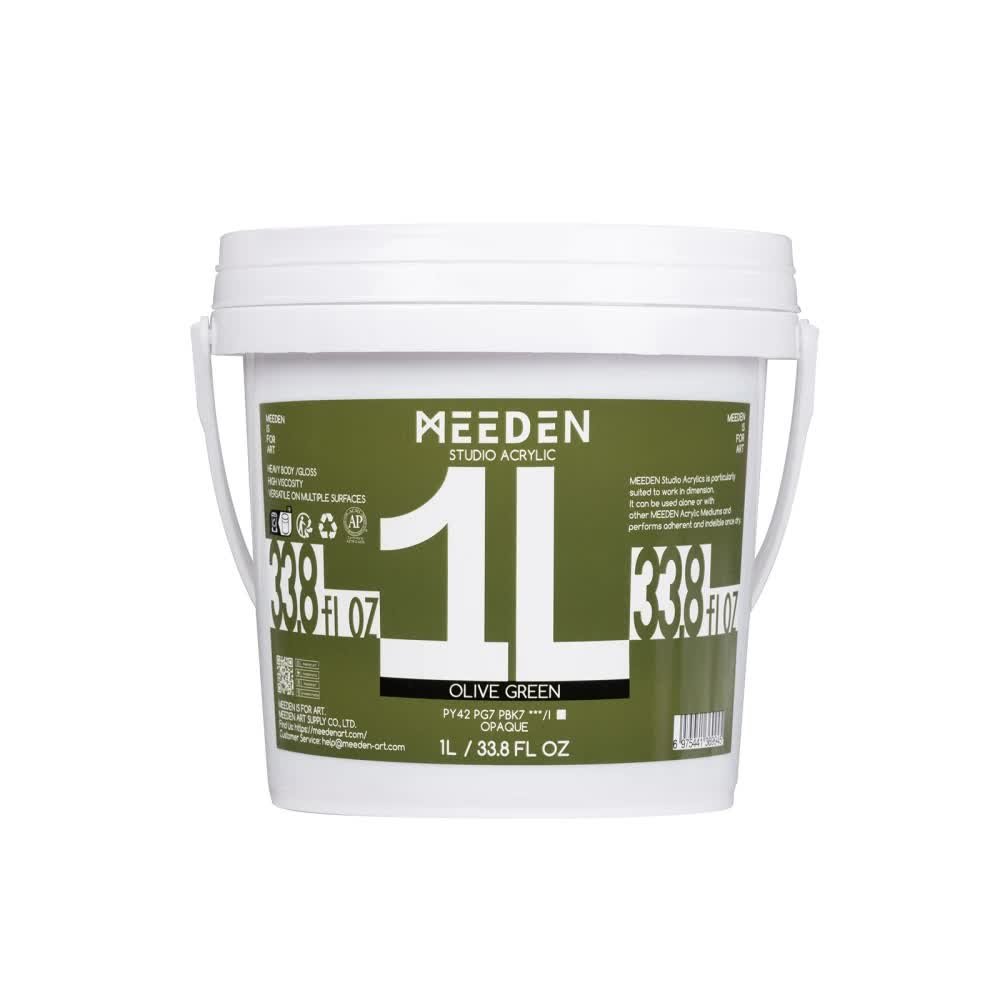Meeden Heavy Duty Acrylics 1L- Olive Green - Meeden | Sklep EMPIK.COM