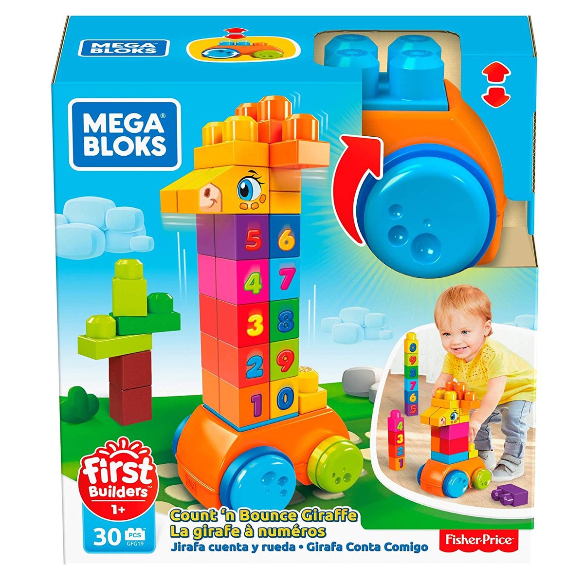 Mega Bloks, klocki Żyrafka Licz i jedź - Mega | Sklep EMPIK.COM