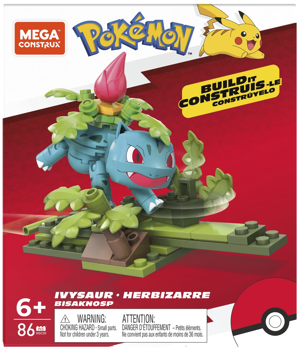 Mega Construx, Zestaw klocków, figurka, Pokemon, Ivysaur, HGC20 - Mega ...