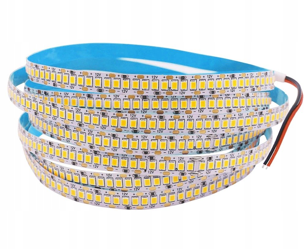 MEGA mocna Taśma 240 diod/m LED 24V smd2835 IP20 barwa ciepła 1mb - LED ...