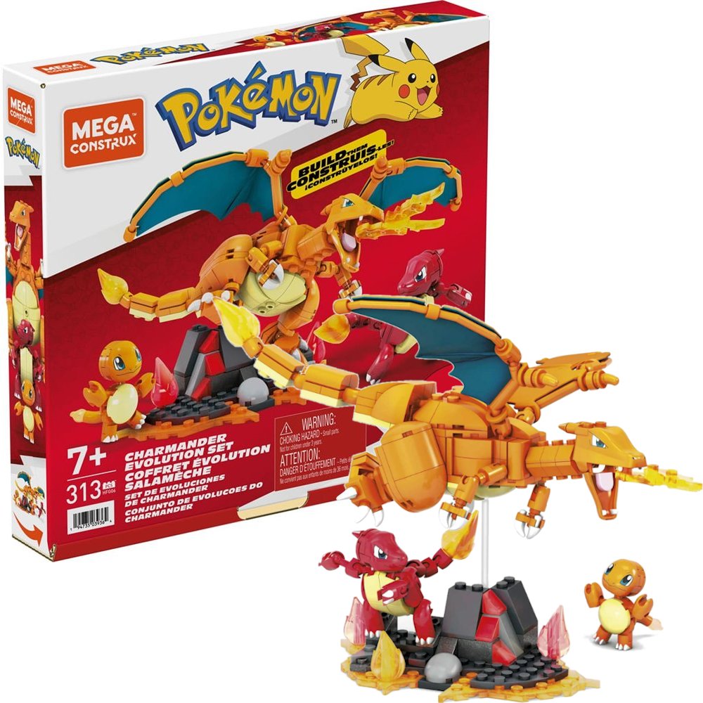 Mega Pokemon Charmander Charmeleon Charizard - MEGA CONSTRUX | Sklep ...