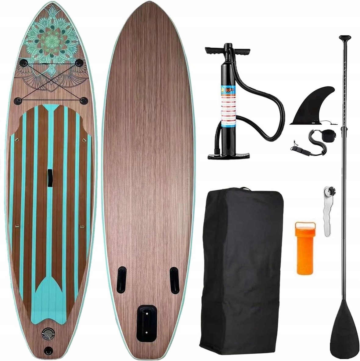 Meketum Deska SUP stand up paddle board pompowana 320cm z wiosłem ...