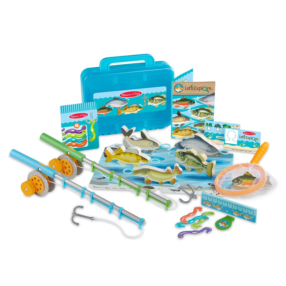 Melissa & Doug 40806 Let's Explore Fishing Set | Zabawa w udawanie | 3 ...
