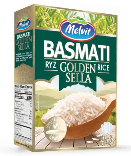 .Melvit Basmati ryż Golden Rice 4x100g - MELVIT S.A. | Sklep EMPIK.COM